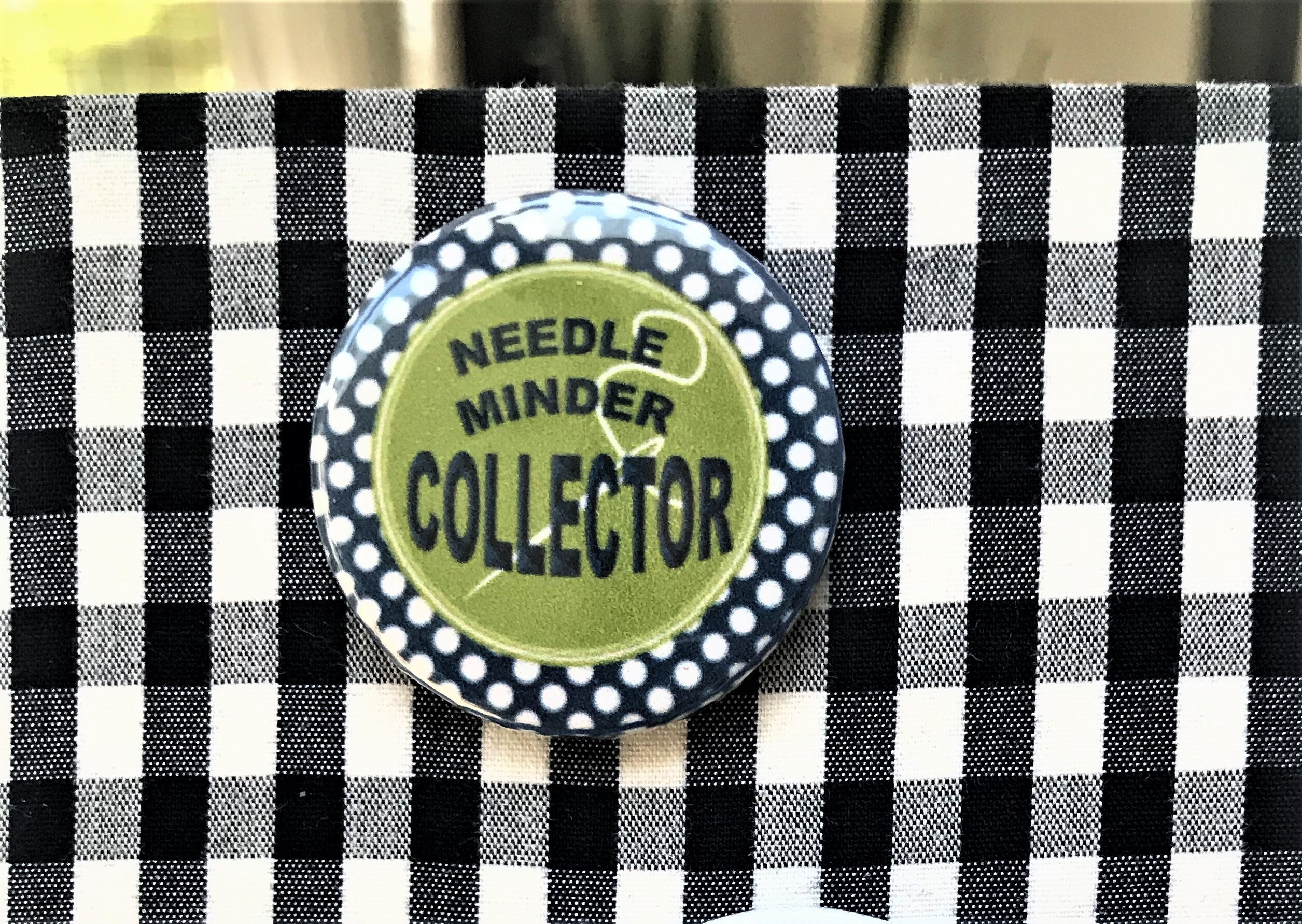 New! Black & White Gingham Fabric-Covered Magnet Display Board for ...