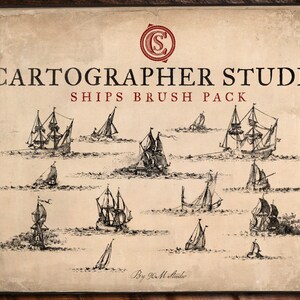 Ships Brush Pack. procreate Brushes for Fantasy Maps - Etsy