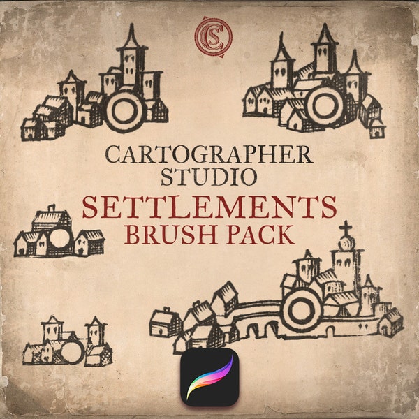 Fantasy Map Brush Procreate - Etsy Australia