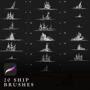 Ships Brush Pack. procreate Brushes for Fantasy Maps - Etsy