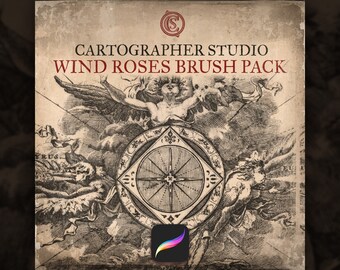 Sea Creatures Brush Pack procreate Brushes for Fantasy Maps - Etsy