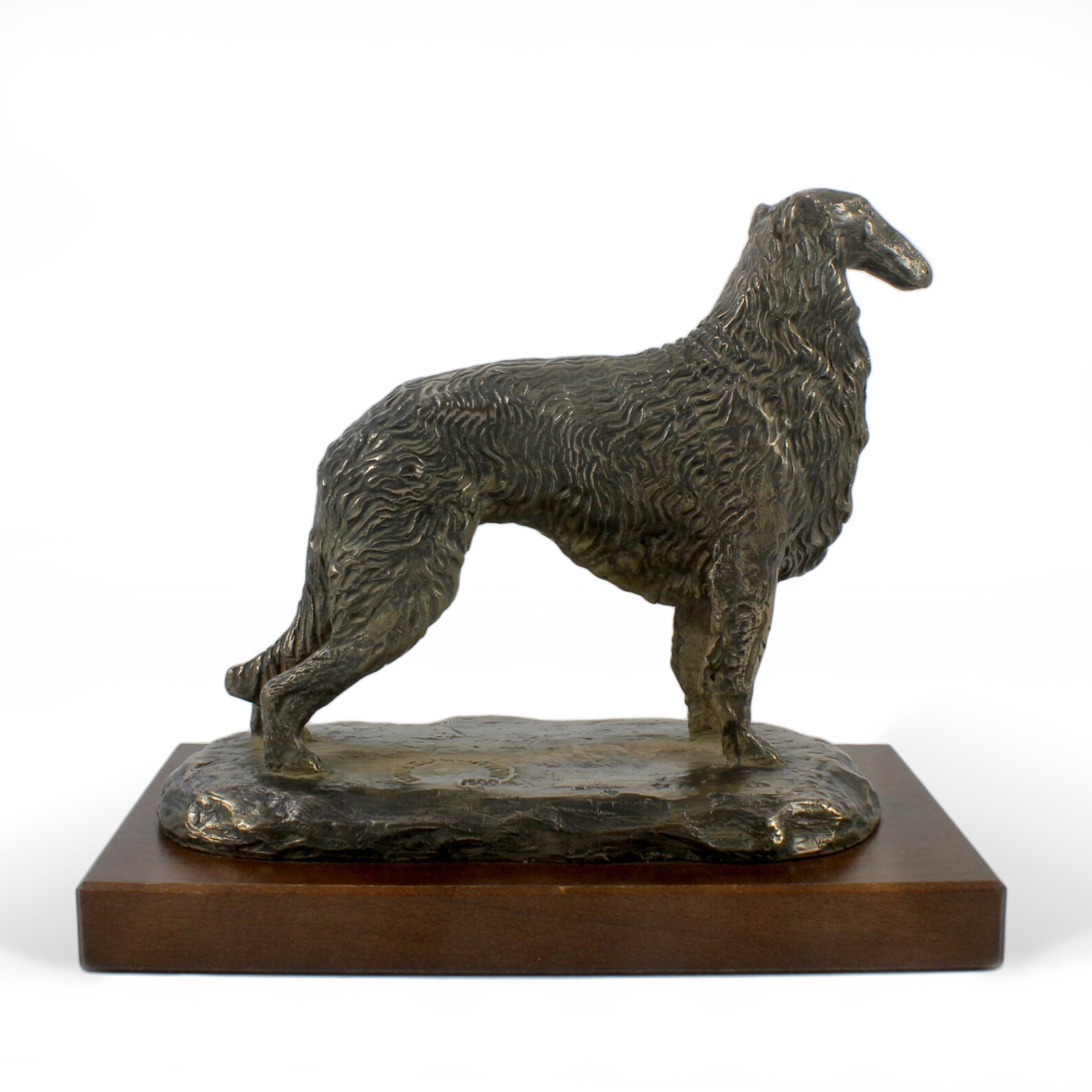 Borzoi Standing, Dog Wooden Base Statue, Limited Edition, Artdog - Etsy