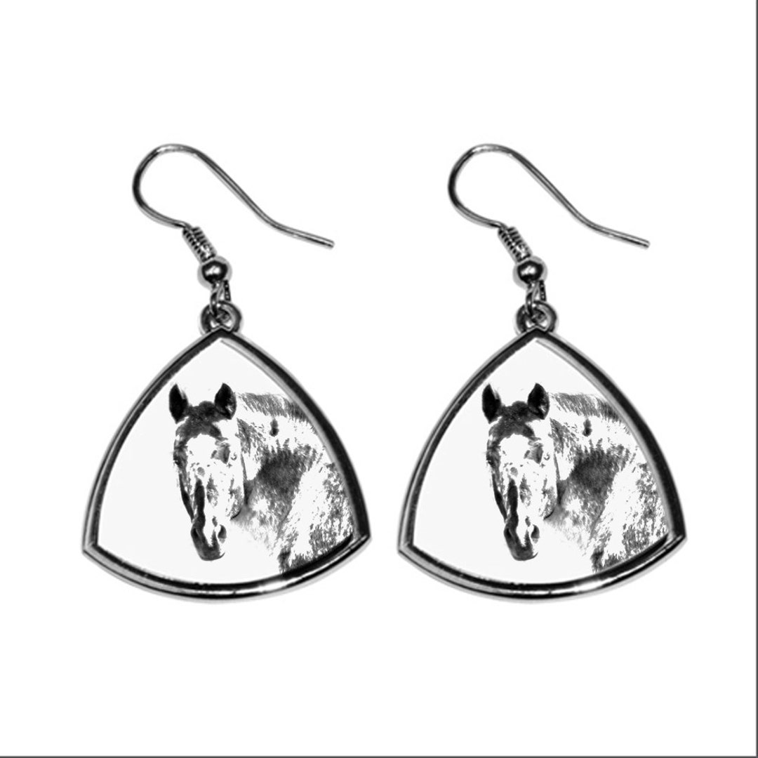 Appaloosa, Collection of Earrings With Images of Purebred Horses ...