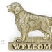 Golden Retriever, Dog Welcome, Hanging Decoration, Limited Edition ...