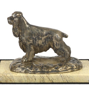 English Cocker Spaniel , Dog Sand Marble Base Statue, Limited Edition ...