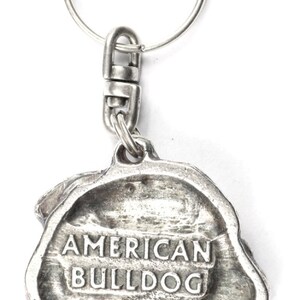 NEW, American Bulldog, Dog Keyring, Key Holder, Limited Edition, Artdog ...