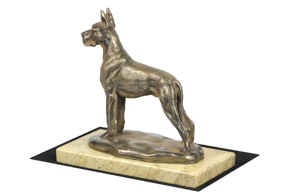 Great Dane Dog Sand Marble Base Statue Limited Edition - Etsy