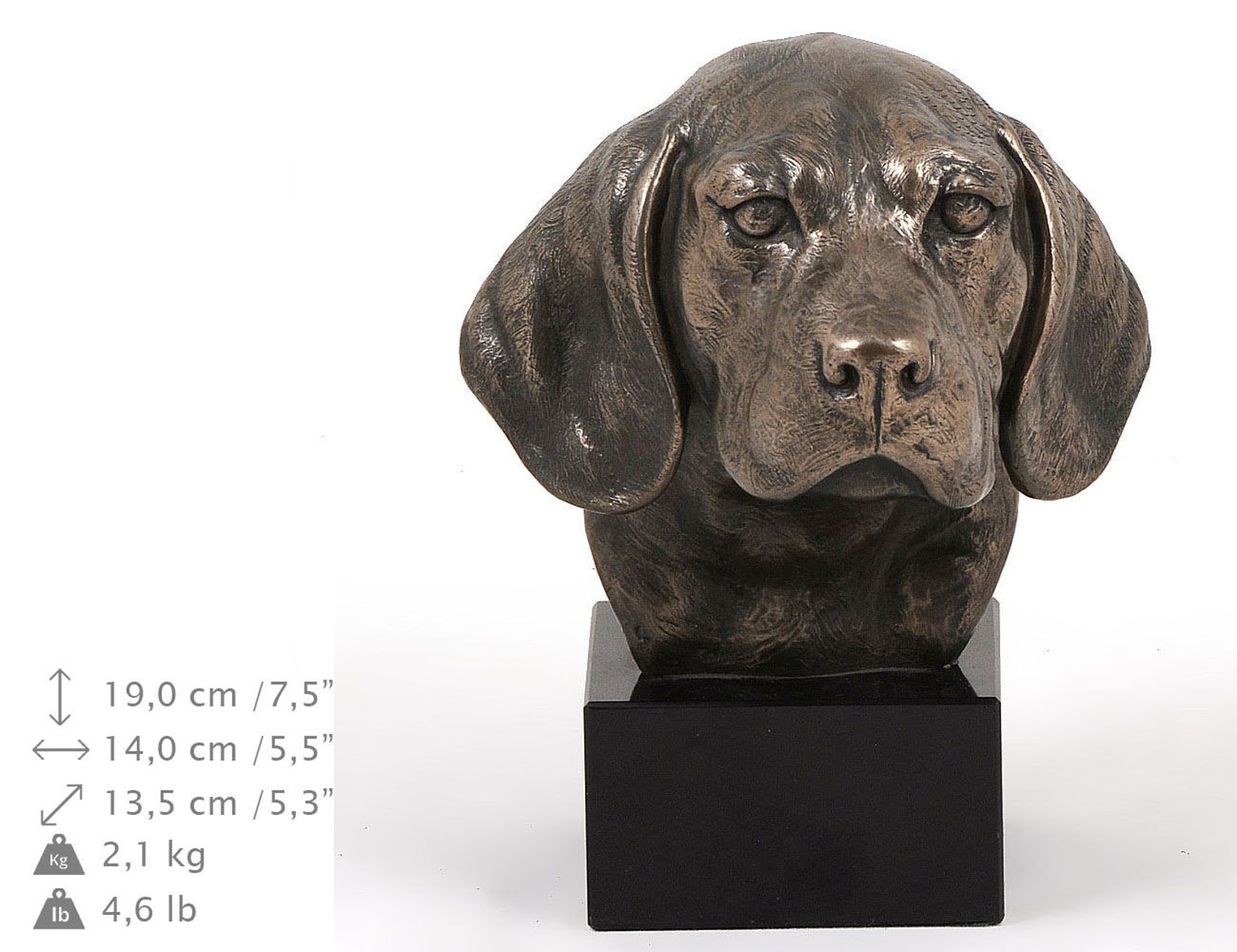 Beagle, Dog Marble Statue, Limited Edition, Artdog. Made of Cold Cast ...