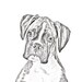 Boxer - Gravestone Oval Ceramic Tile With an Image of a Dog. - Etsy