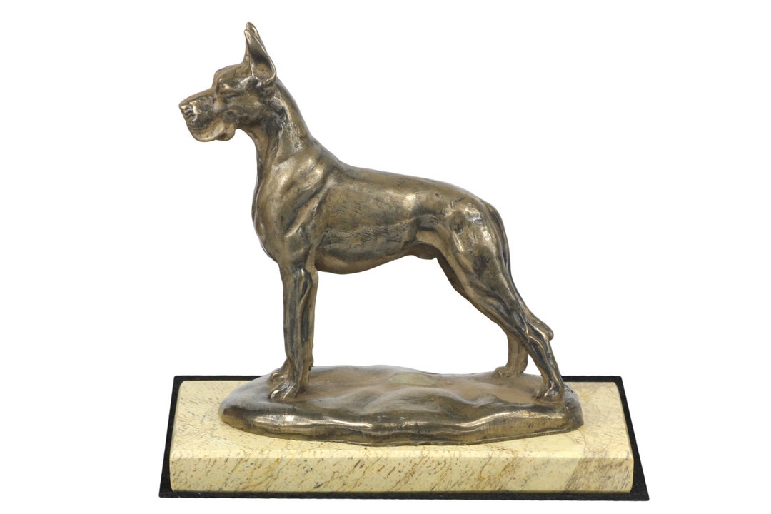 Great Dane, Dog Sand Marble Base Statue, Limited Edition, Artdog. Made ...