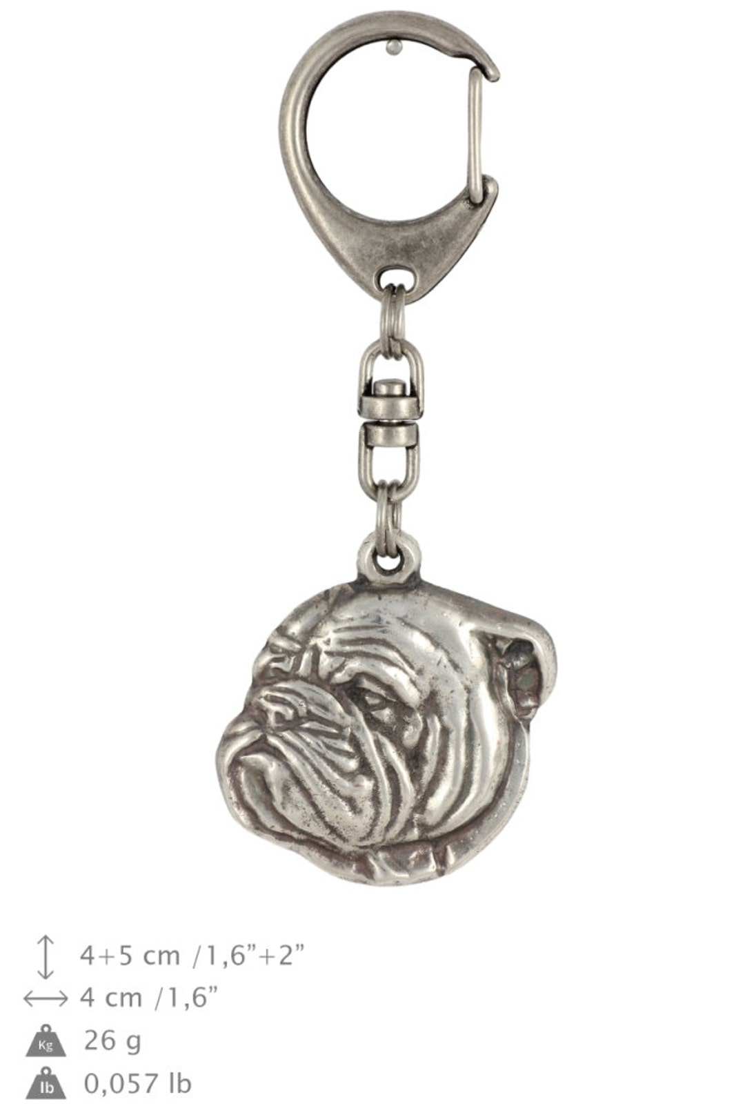 Bulldog, English Bulldog, Dog Keyring, Keychain, Limited Edition ...