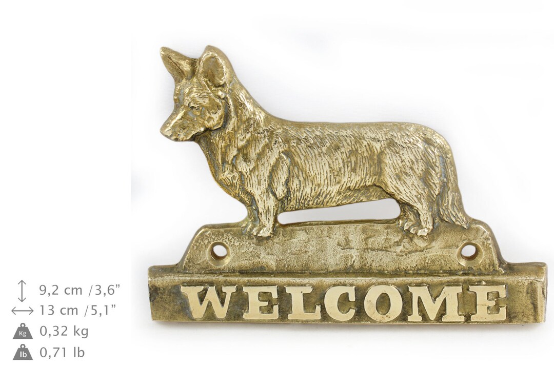 Cardigan Welsh Corgi, Dog Welcome, Hanging Decoration, Limited Edition ...