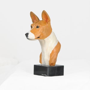 Basenji, Dog Marble Statue, Painted, Limited Edition, Make Your Own ...