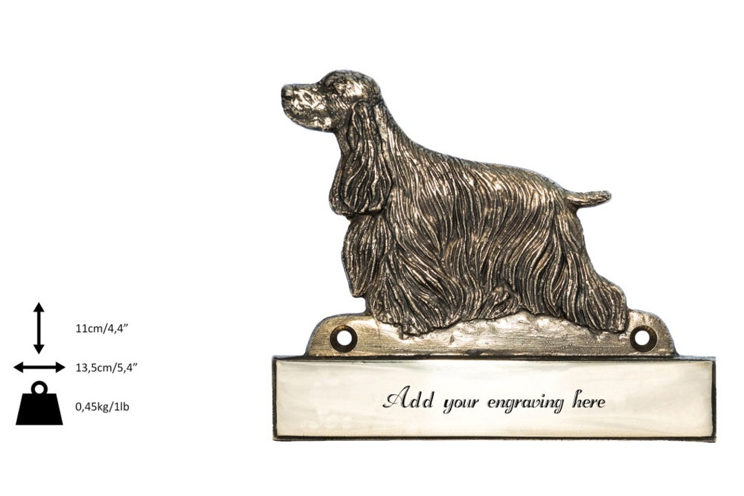 Cocker Spaniel, Dog Plaque, Can Be Engraved, Limited Edition, Artdog - Etsy