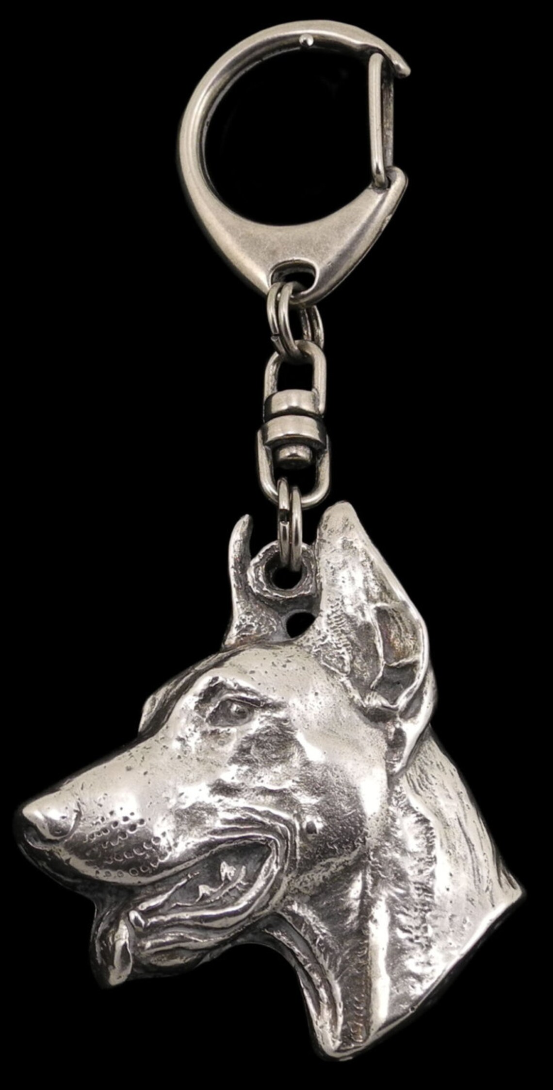 Doberman Pinscher, Dog Keyring, Keychain, Limited Edition, Artdog . Dog ...