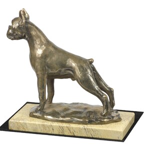 Boxer , Dog Sand Marble Base Statue, Limited Edition, Artdog. Made of ...
