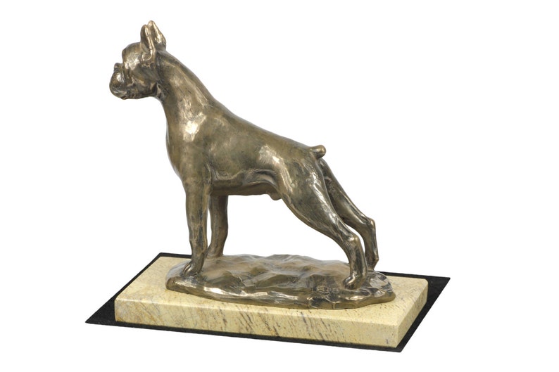 Boxer Dog Sand Marble Base Statue Limited Edition Artdog. - Etsy