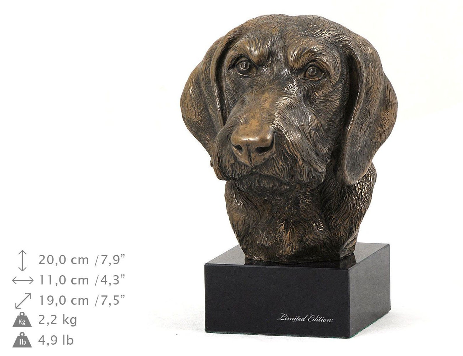 Dachshund Wirehaired Dog Marble Statue Limited Edition - Etsy