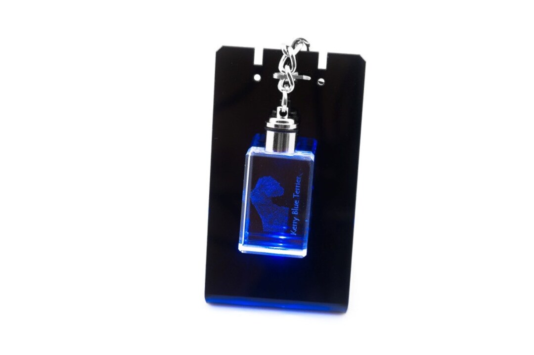 Kerry Blue Terrier, Dog Crystal Keyring, Keychain, High Quality ...
