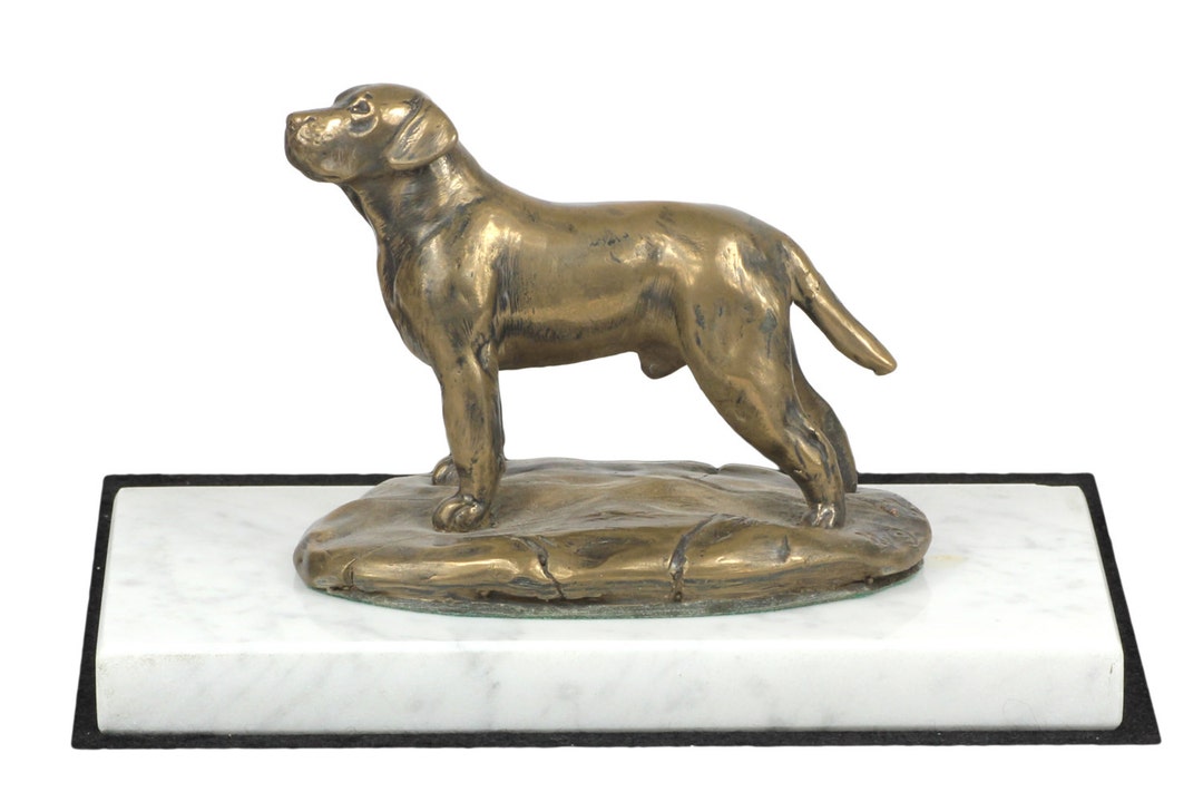 Labrador Retriever, Dog White Marble Base Statue, Limited Edition ...