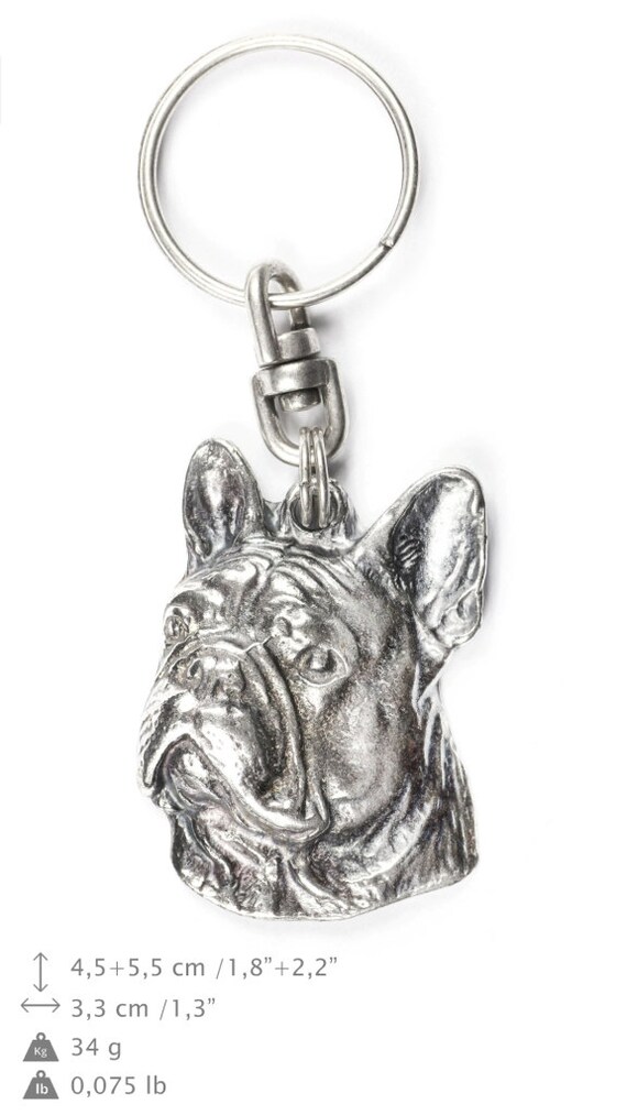 NEW French Bulldog Dog Keyring Key Holder Limited Edition | Etsy