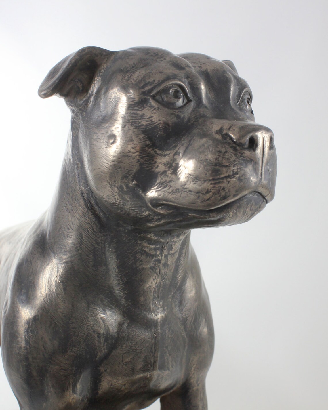 Staffordshire Terrier Exclusive Dog on Base Base Statue - Etsy