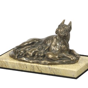 Boxer Dog Sand Marble Base Statue Limited Edition Artdog. - Etsy