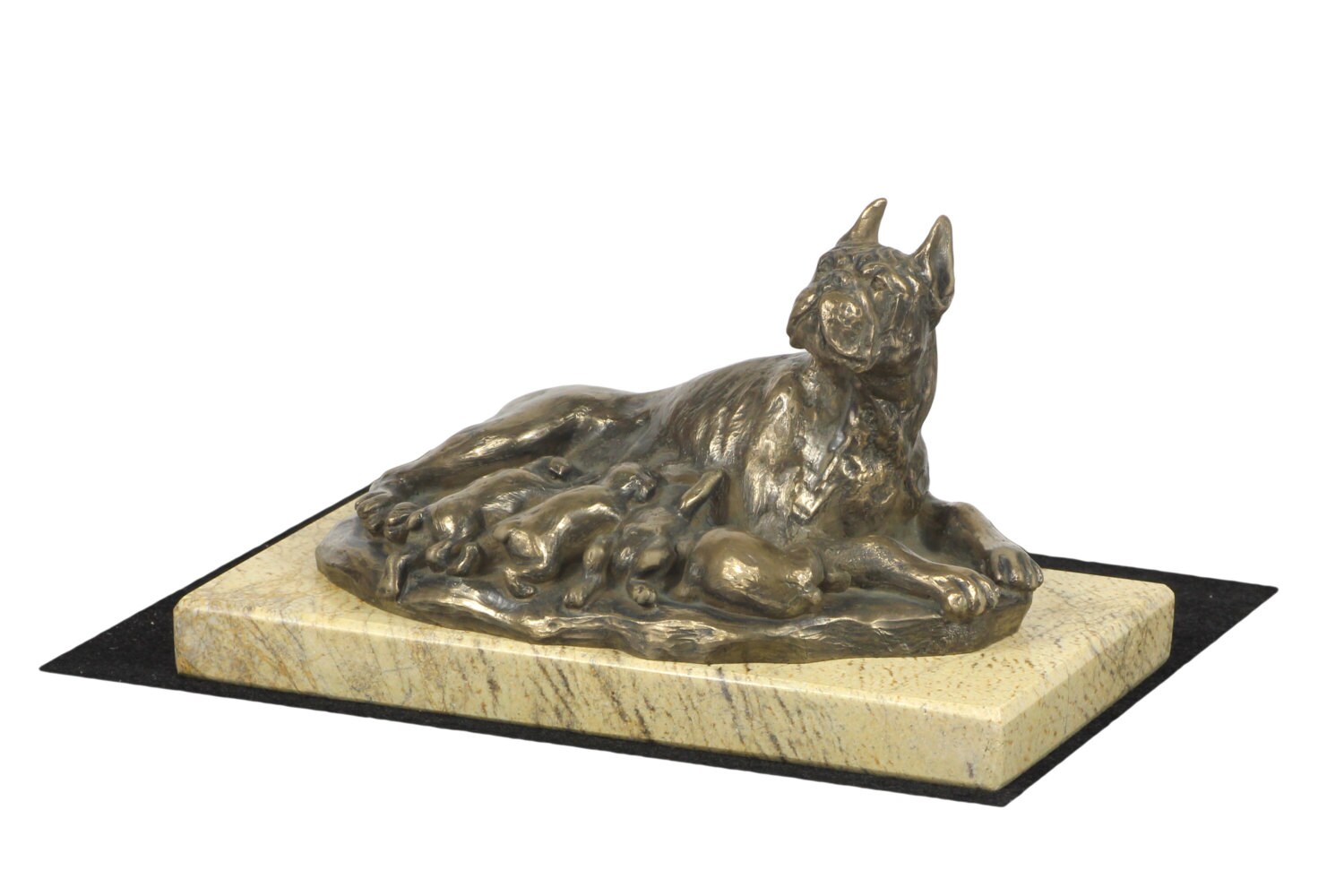 Boxer Dog Sand Marble Base Statue Limited Edition Artdog. | Etsy