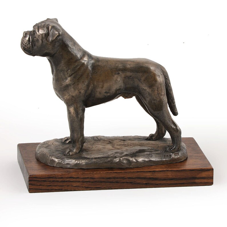 Bullmastiff Dog Wooden Base Statue Limited Edition Artdog - Etsy