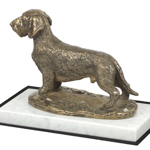 Dachshund, Dog White Marble Base Statue, Limited Edition, Artdog. Made ...