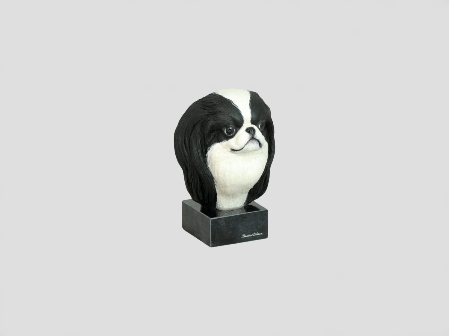 Japanese Chin, Dog Marble Statue, Painted, Limited Edition, Make Your ...