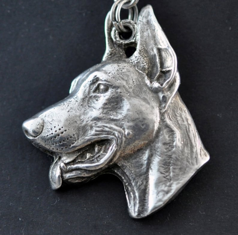 NEW Doberman Pinscher Dog Necklace Silver Chain 925 - Etsy