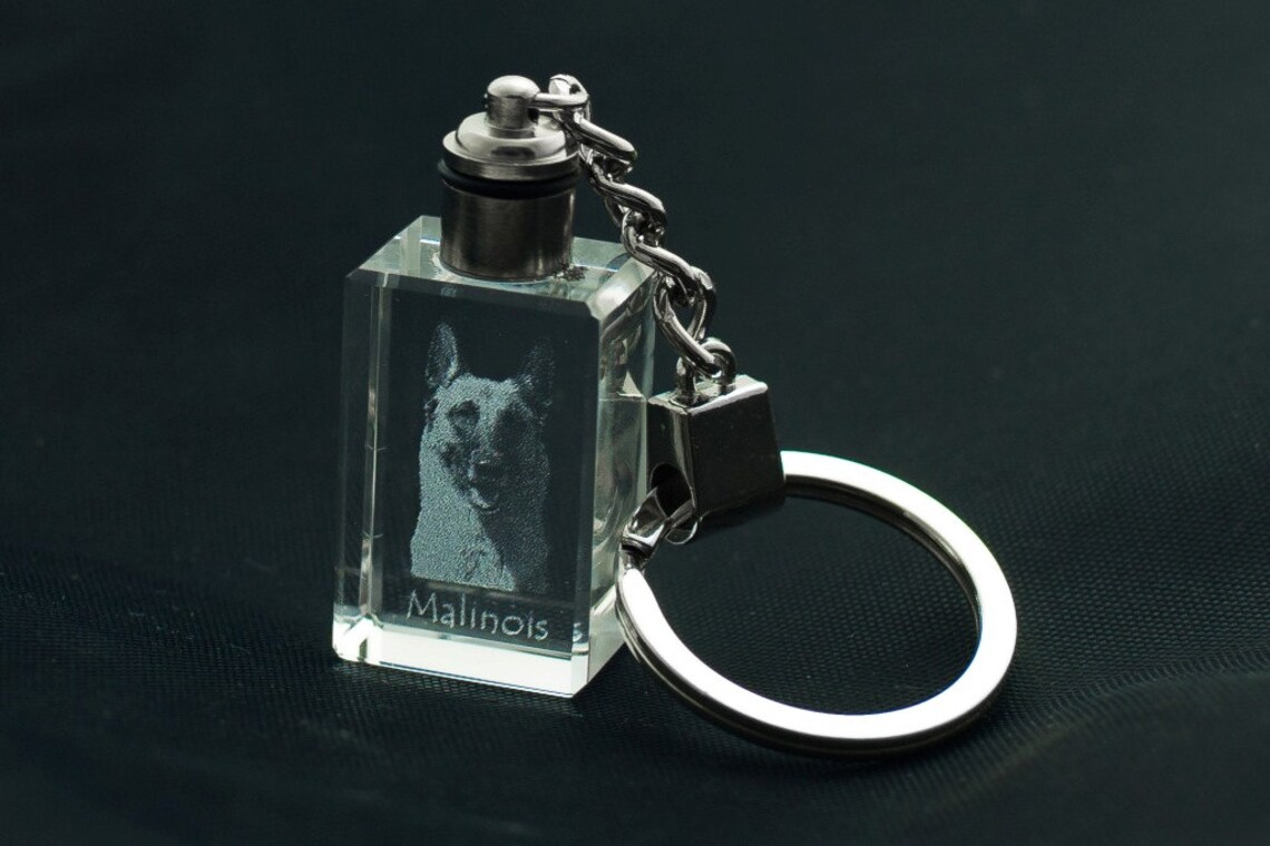 Belgian Shepherd Malinois Dog Crystal Keyring Keychain - Etsy