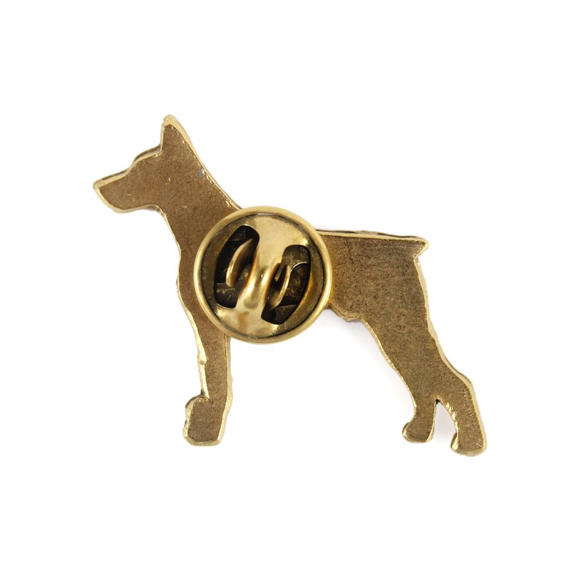 NEW, Dobermann, Dog Pin, in Casket, Gold Plated, Limited Edition ...