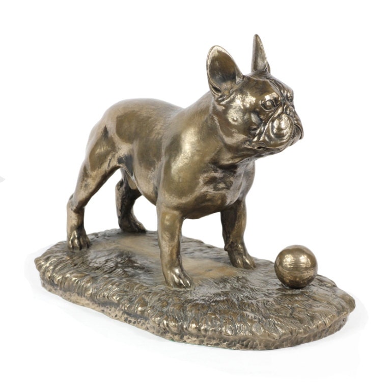 French Bulldog with Ball Exclusive Dog on Base Statue - Etsy