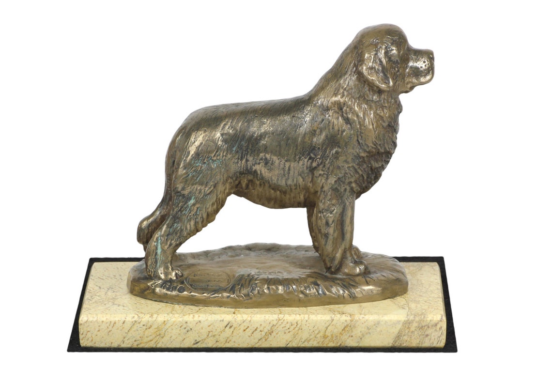 Newfoundland, Dog Sand Marble Base Statue, Limited Edition, Artdog ...