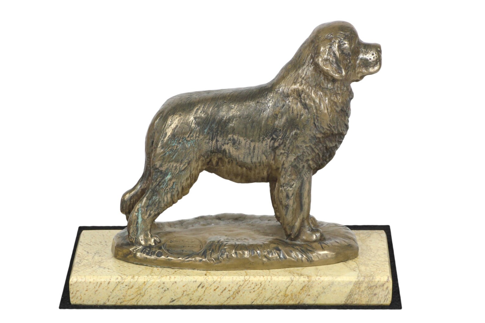 Newfoundland, Dog Sand Marble Base Statue, Limited Edition, Artdog ...