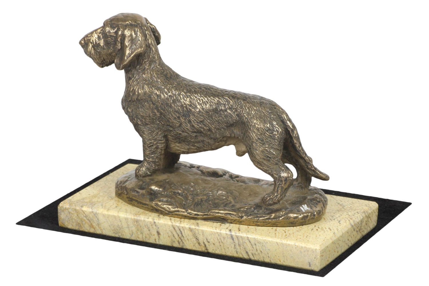 Dachshund Wirehaired Dog Sand Marble Base Statue Limited | Etsy