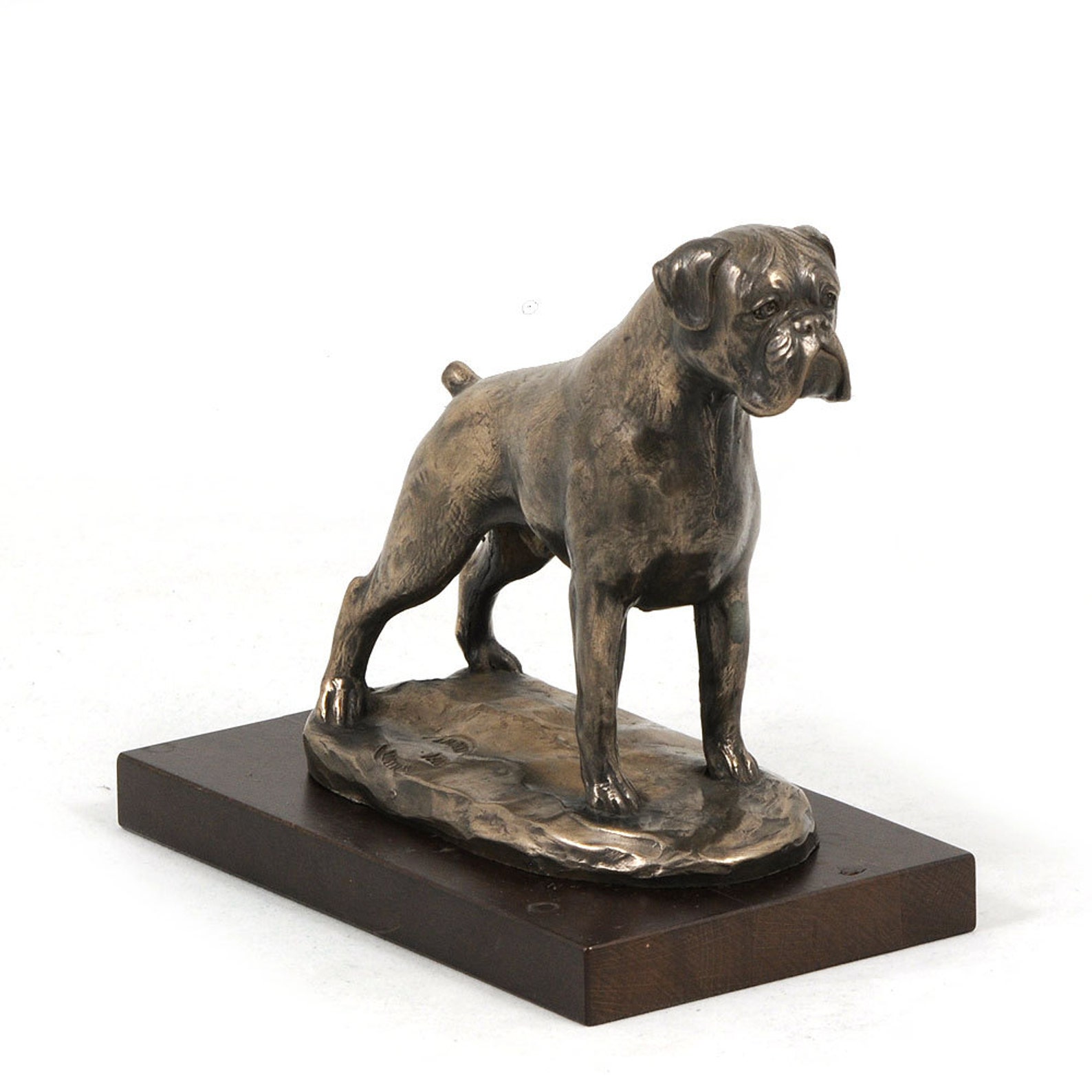 Boxer (uncropped), Dog Wooden Base Statue, Limited Edition, Artdog - Etsy