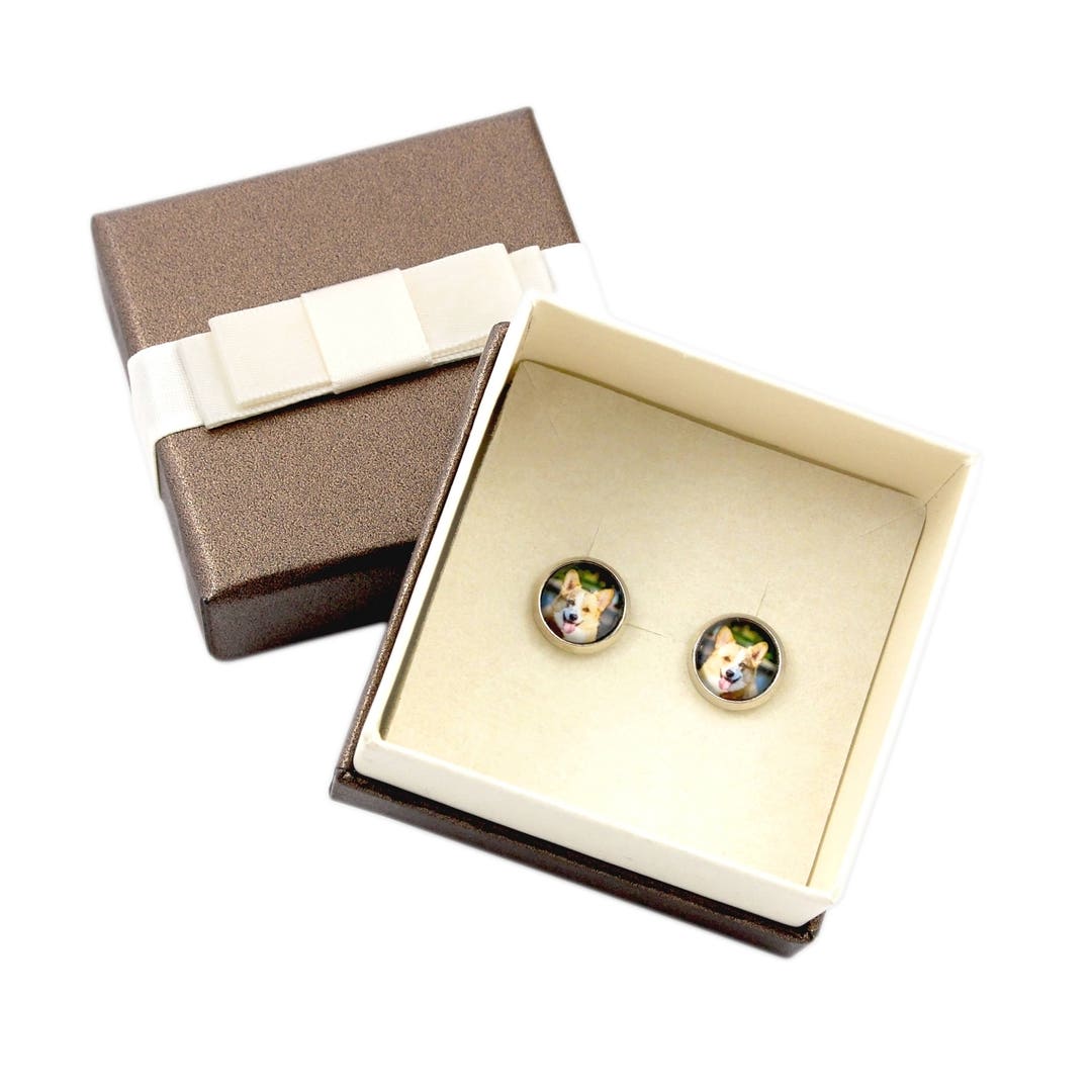 Pembroke Welsh Corgi . Pet in Your Ear. Earrings With Box. Photojewelry ...
