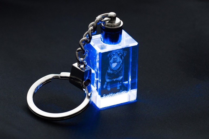 Rottweiler, Dog Crystal Keyring, Keychain, High Quality, Exceptional ...