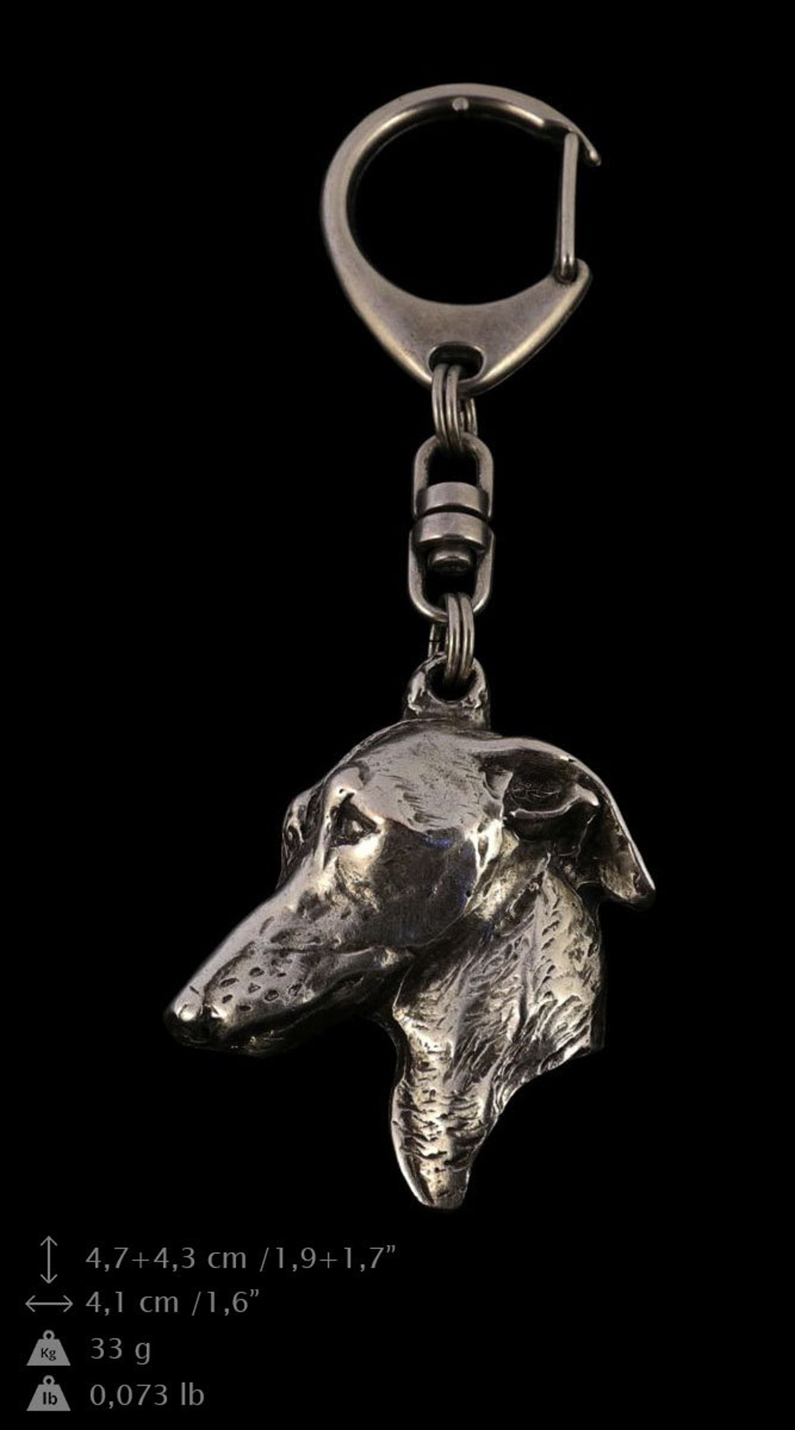 NEW, Italian Greyhound, Dog Keyring, Key Holder, in Casket, Limited ...