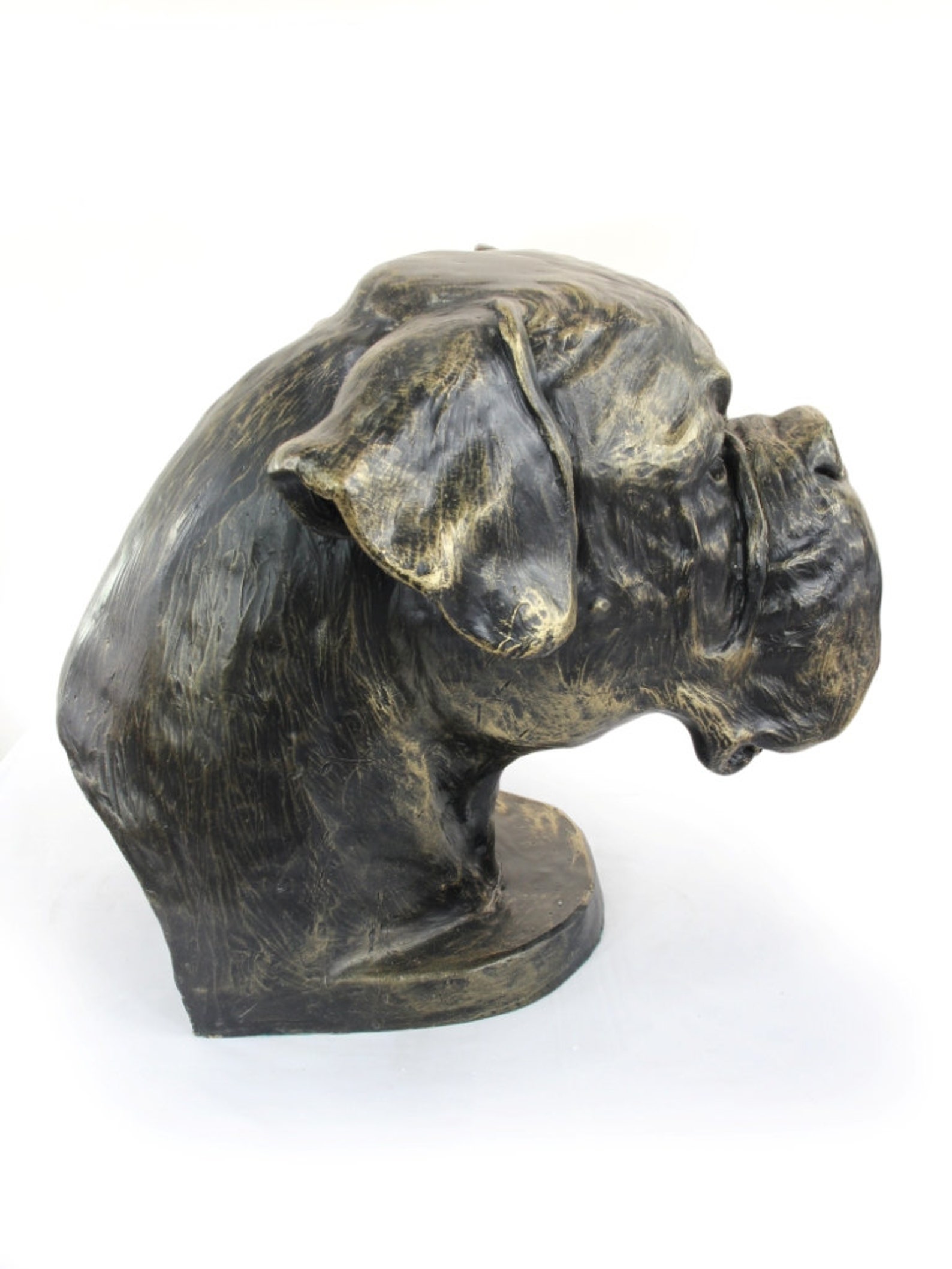 Boxer uncropped Dog Big Head Statue Limited Edition - Etsy
