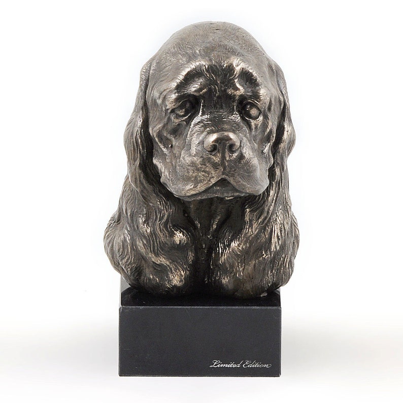 American Cocker Spaniel Dog Marble Statue Limited Edition - Etsy