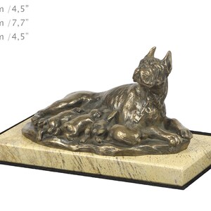 Boxer Dog Sand Marble Base Statue Limited Edition Artdog. - Etsy