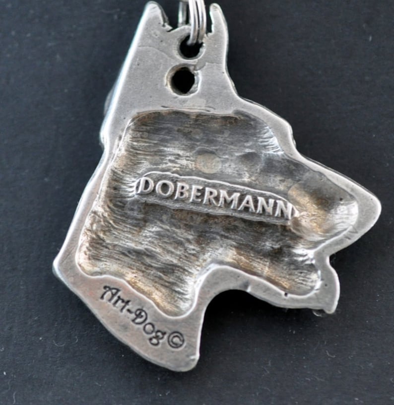 NEW Doberman Pinscher Dog Necklace Silver Chain 925 - Etsy