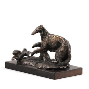 Borzoi, Dog Wooden Base Statue, Limited Edition, Artdog - Etsy
