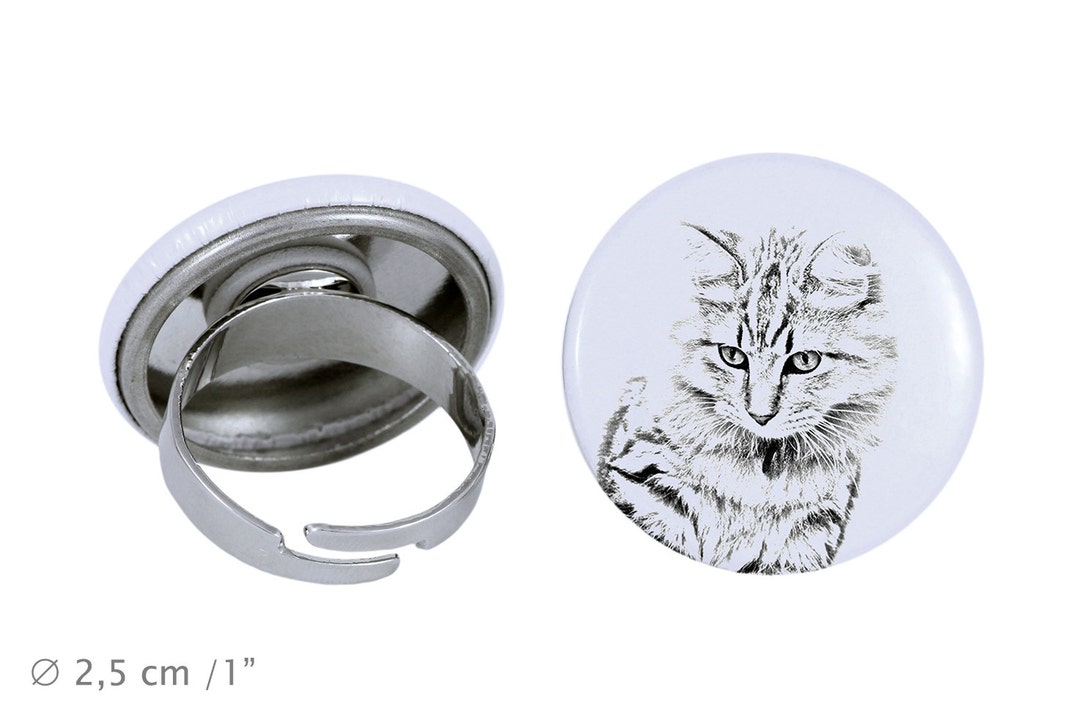 Ring With a Cat american Bobtail - Etsy