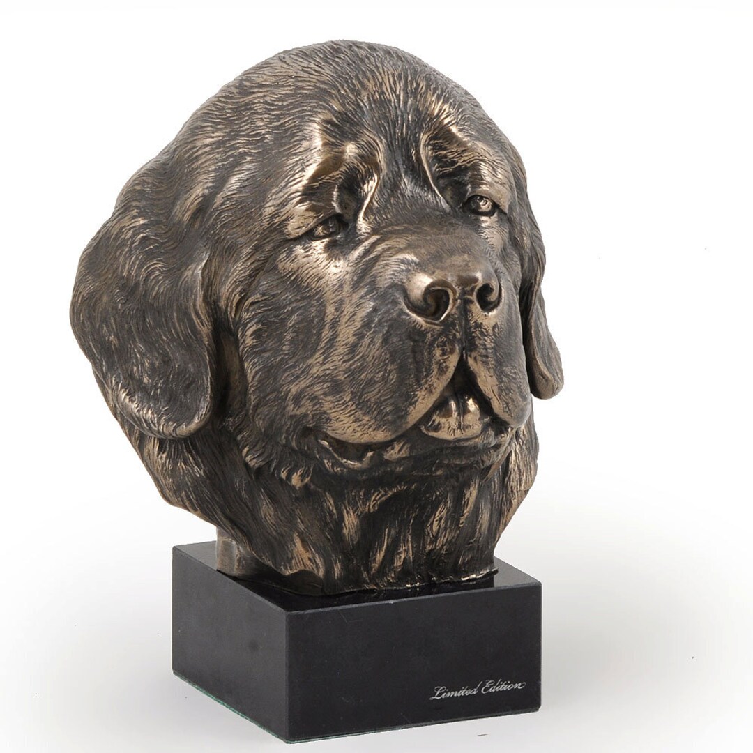 Newfoundland, Dog Marble Statue, Limited Edition, Artdog. Made of Cold ...