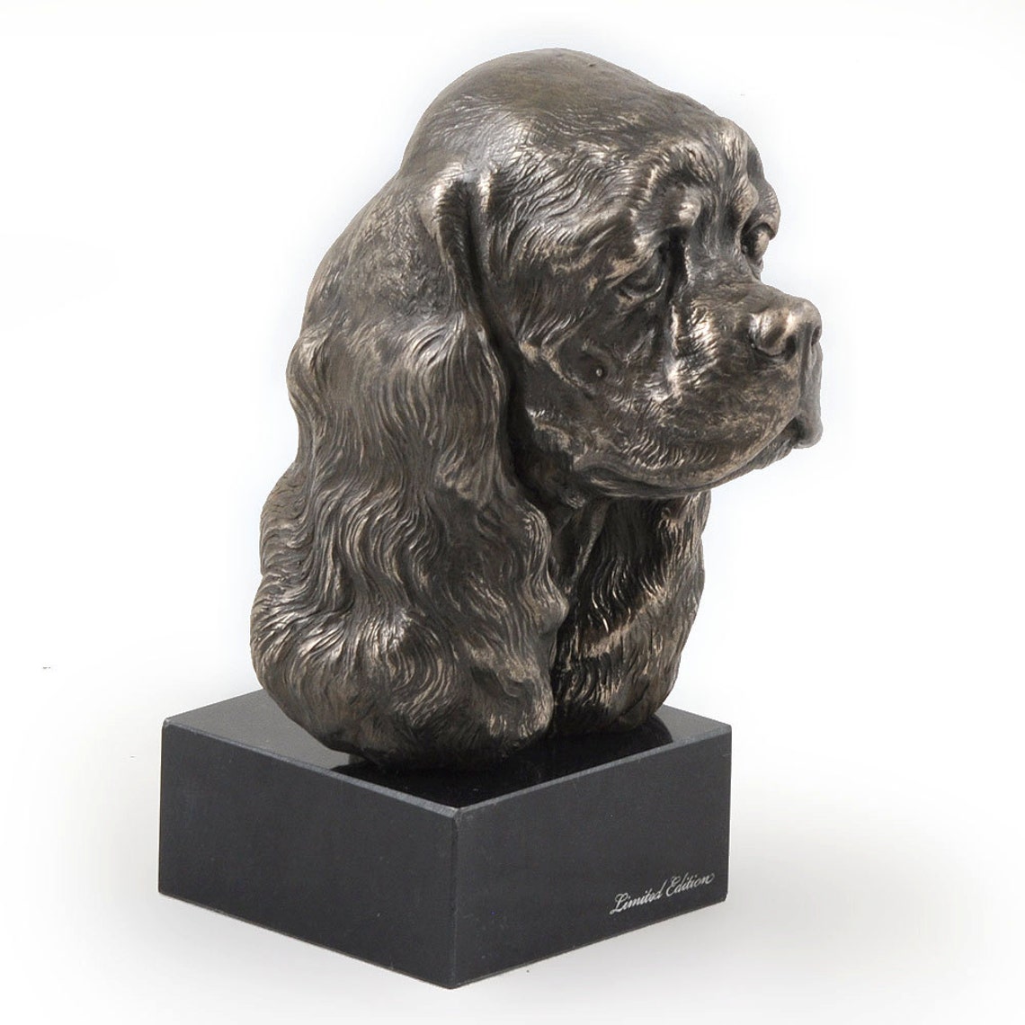 American Cocker Spaniel Dog Marble Statue Limited Edition - Etsy